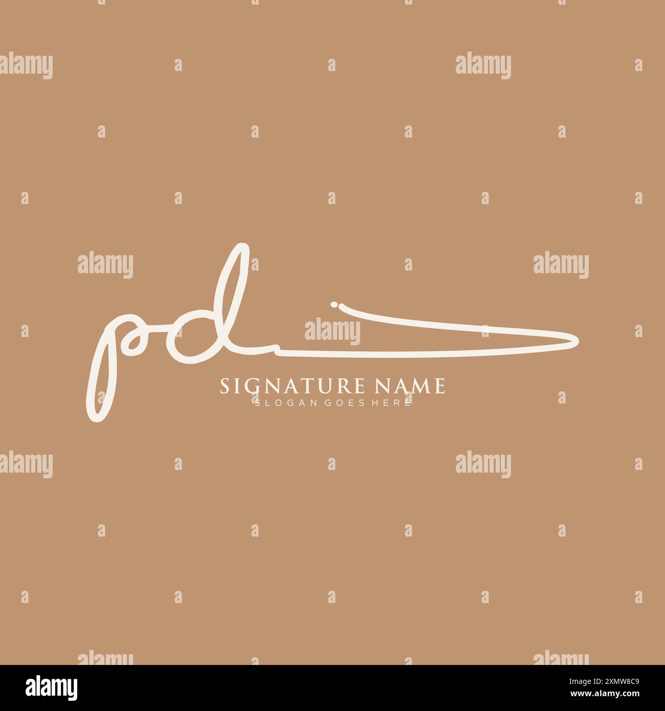 PD Signature Logo Template Stock Vector Image & Art - Alamy