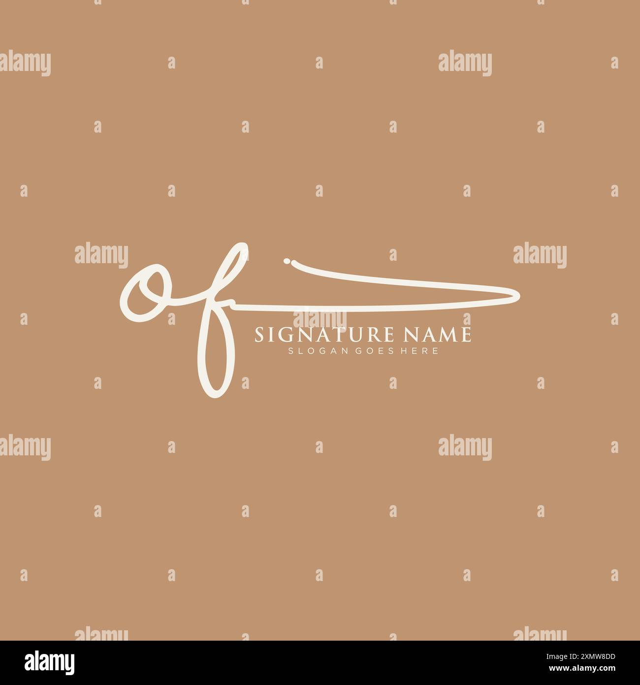 Monogram signature logo hi-res stock photography and images - Alamy