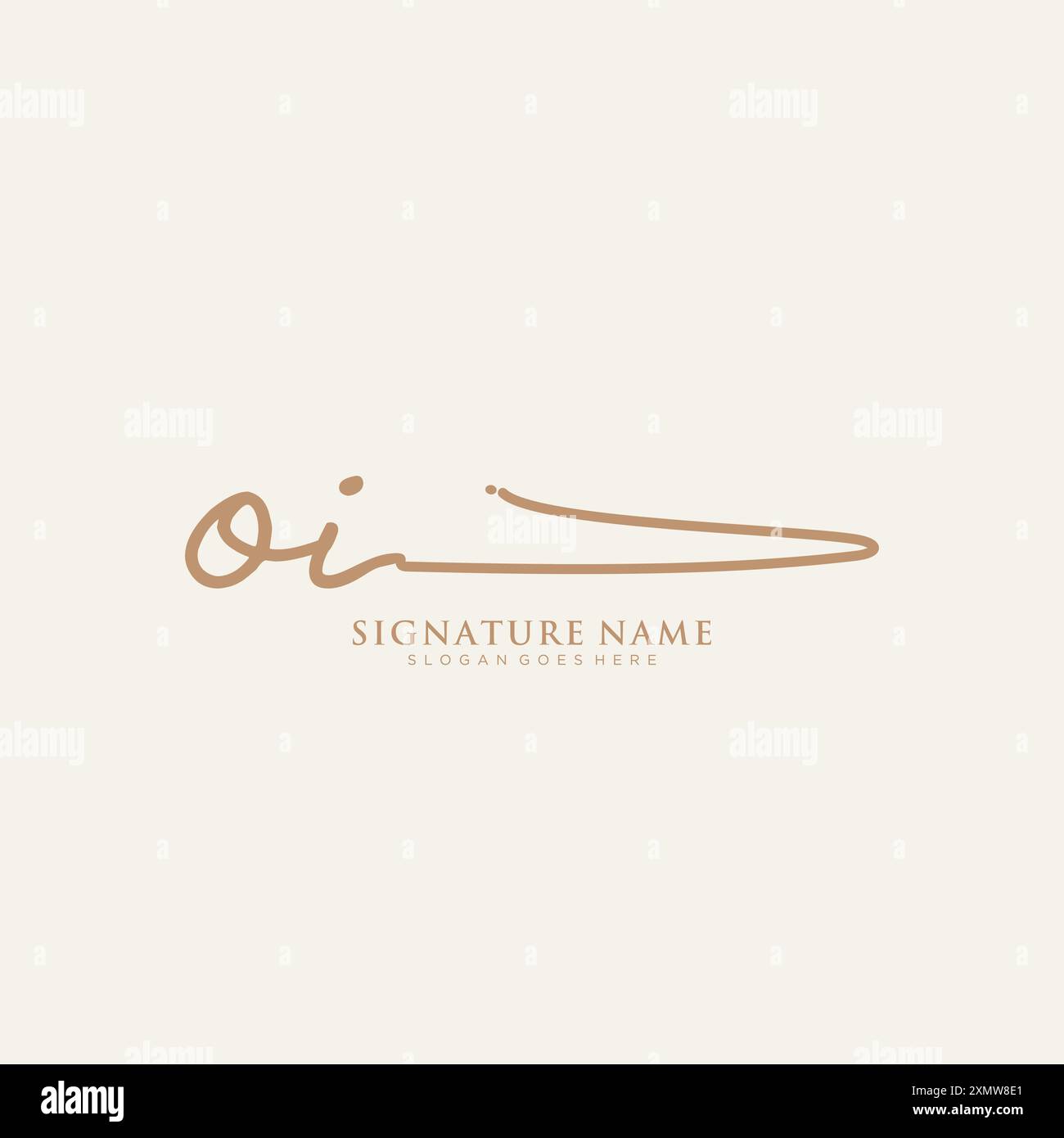 OI Signature Logo Template Stock Vector Image & Art - Alamy