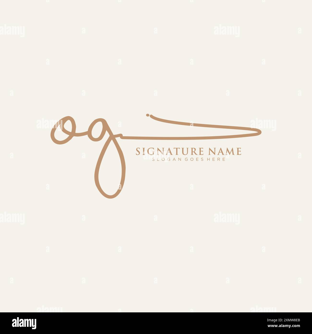 OG Signature Logo Template Stock Vector Image & Art - Alamy