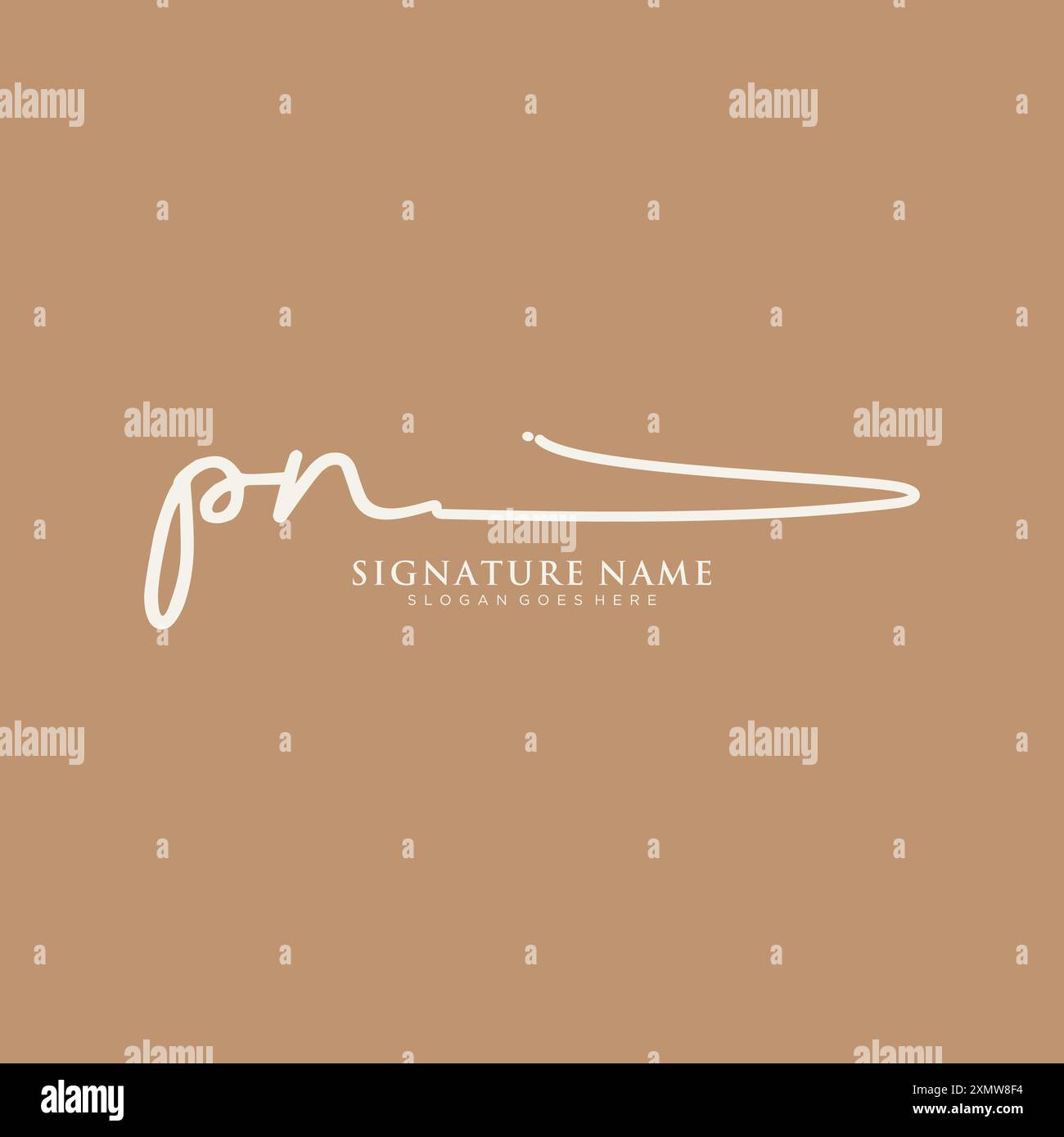 PN Signature Logo Template Stock Vector Image & Art - Alamy