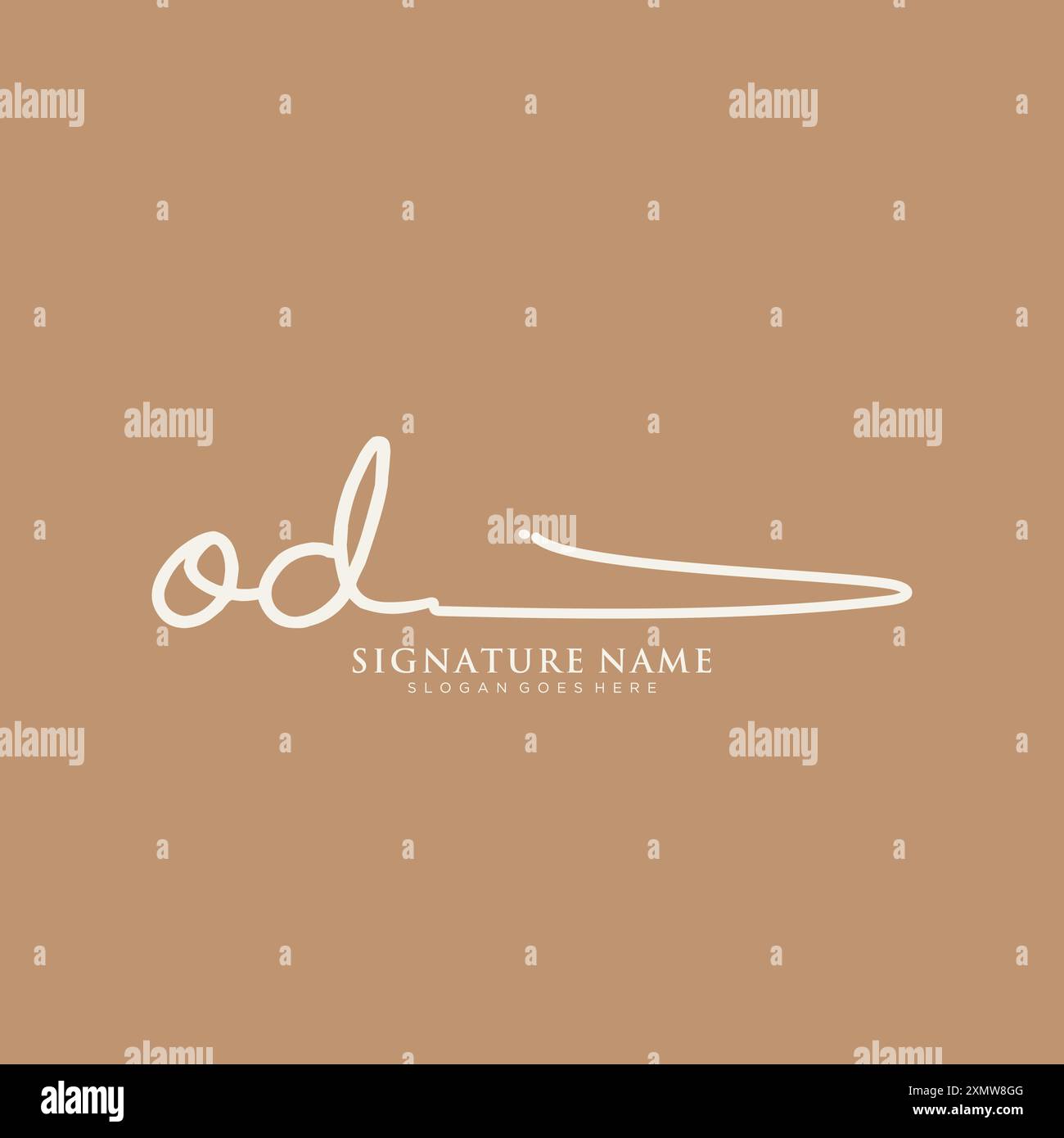 OD Signature Logo Template Stock Vector Image & Art - Alamy