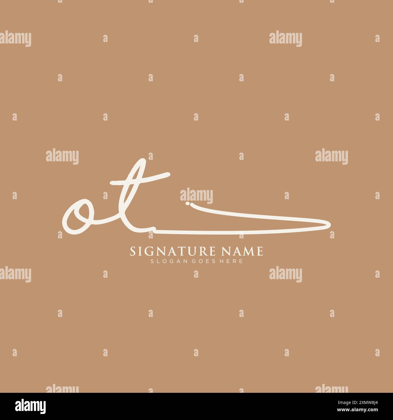 OT Signature Logo Template Stock Vector Image & Art - Alamy