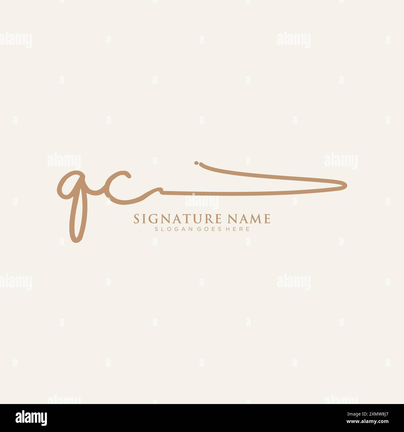 QC Signature Logo Template Stock Vector Image & Art - Alamy