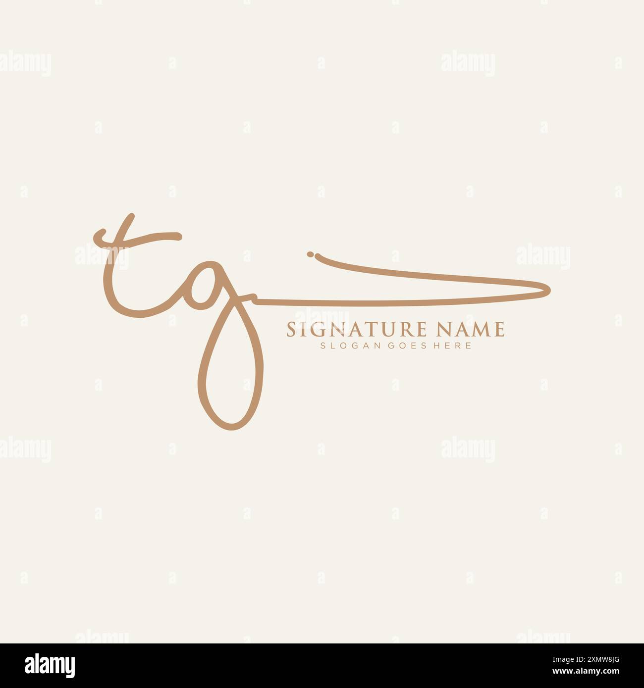 TG Signature Logo Template Stock Vector Image & Art - Alamy
