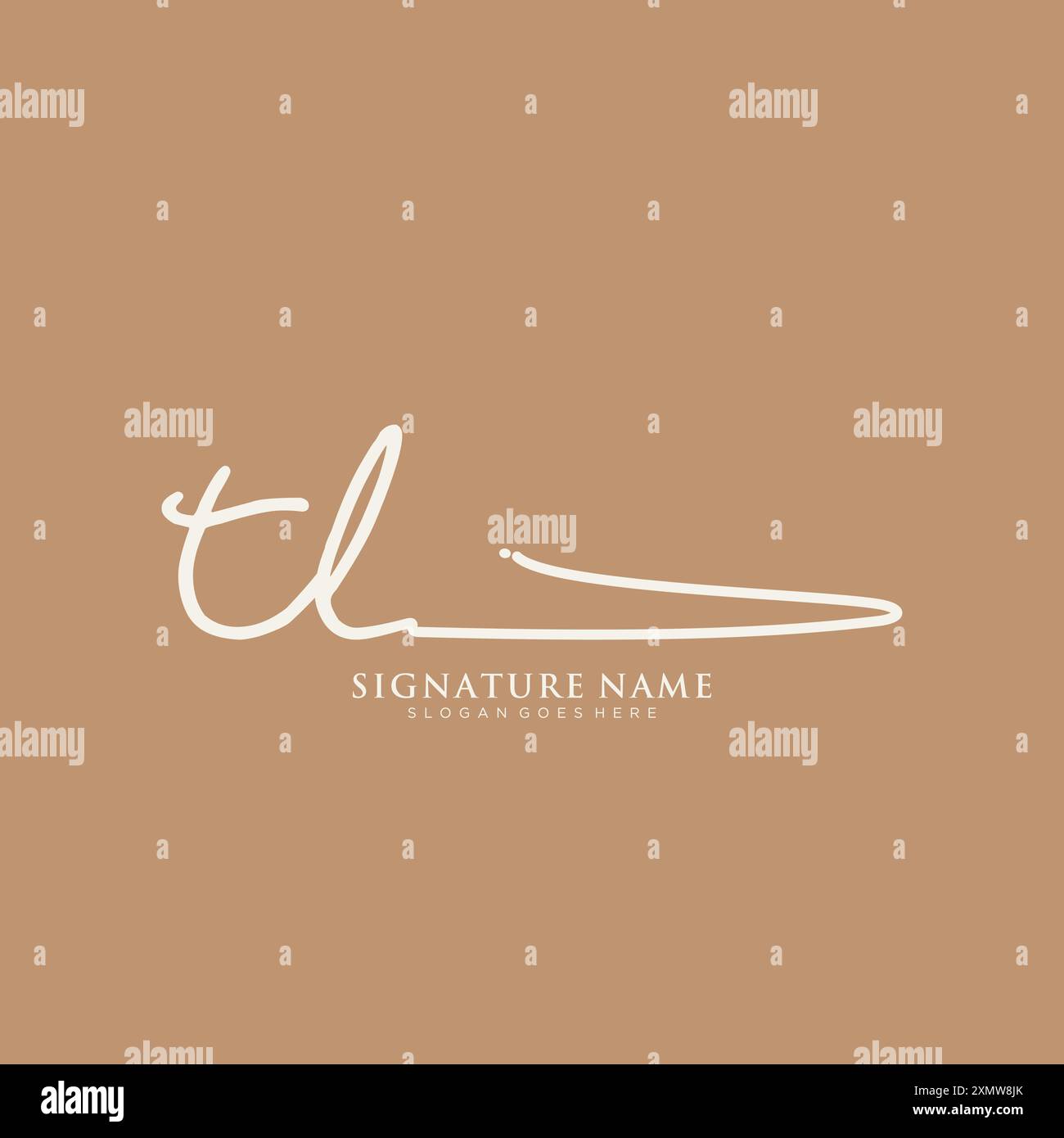 TL Signature Logo Template Stock Vector Image & Art - Alamy