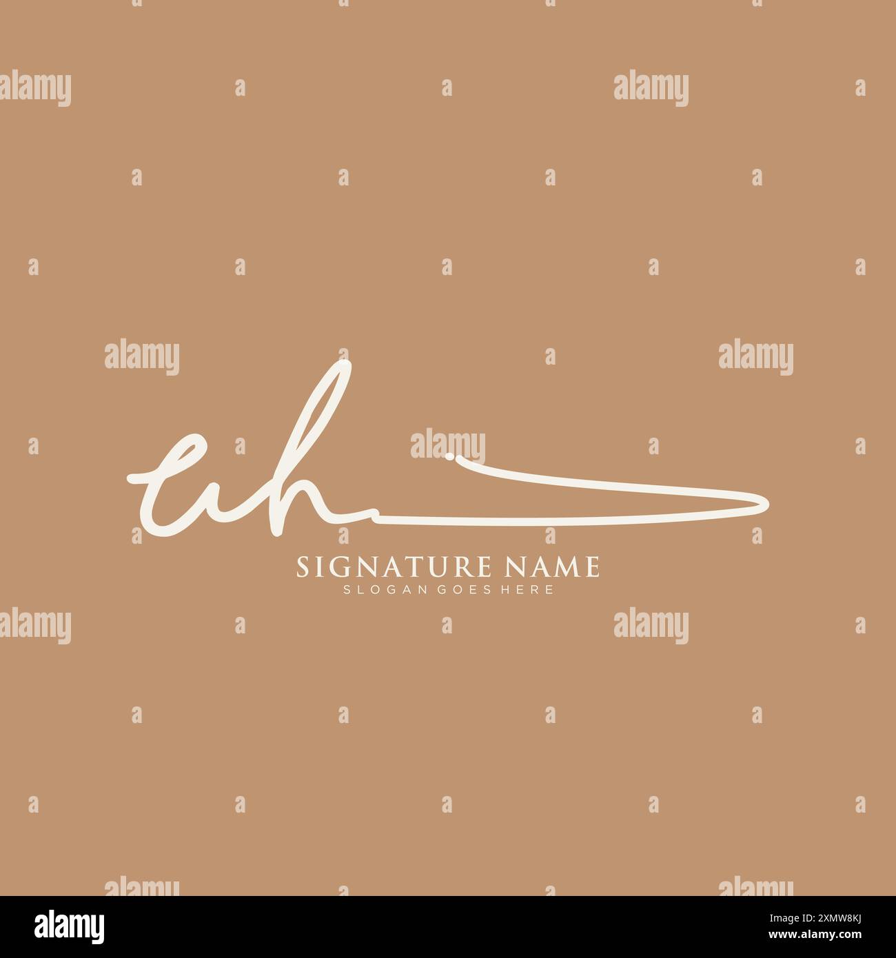 UH Signature Logo Template Stock Vector Image & Art - Alamy