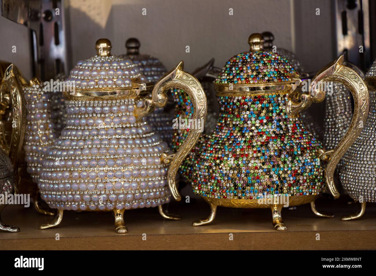 Turkish tea pot made in a traditional style Stock Photo - Alamy