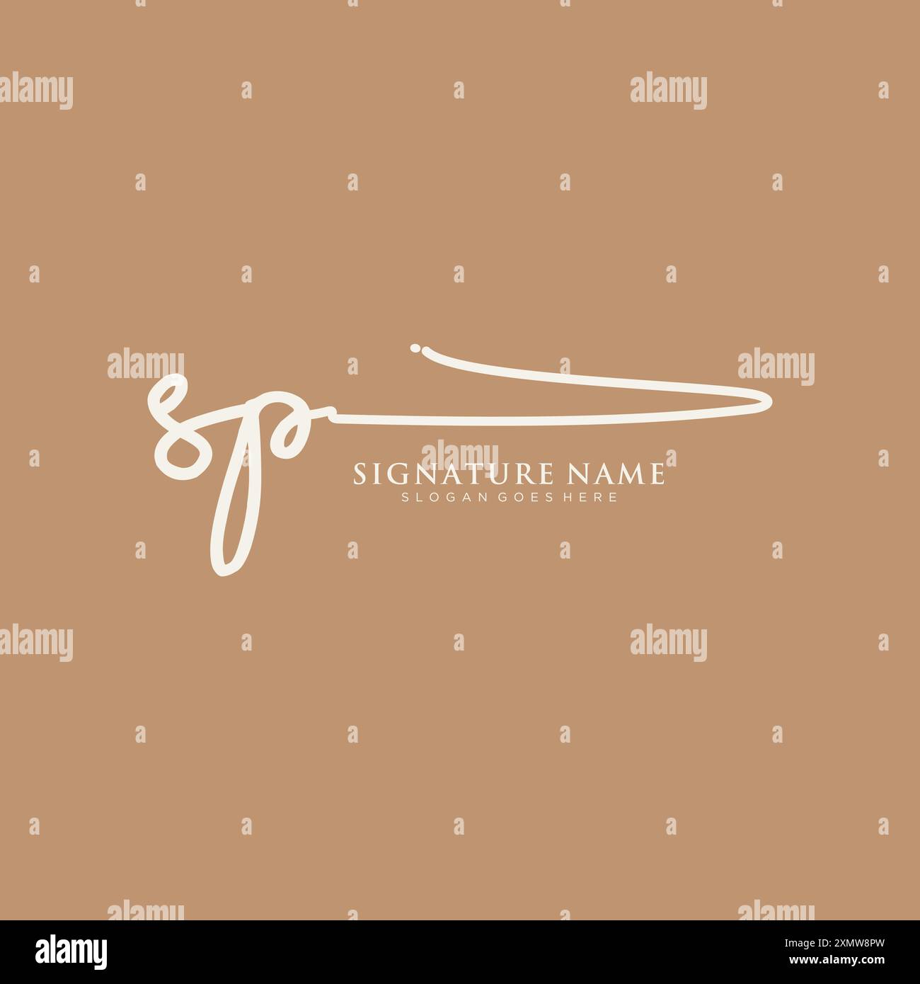 SP Signature Logo Template Stock Vector Image & Art - Alamy