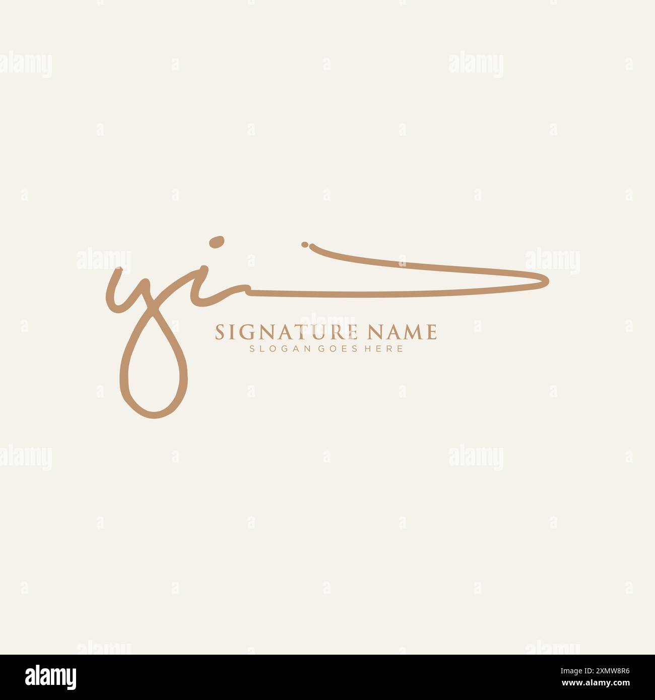 YI Signature Logo Template Stock Vector Image & Art - Alamy