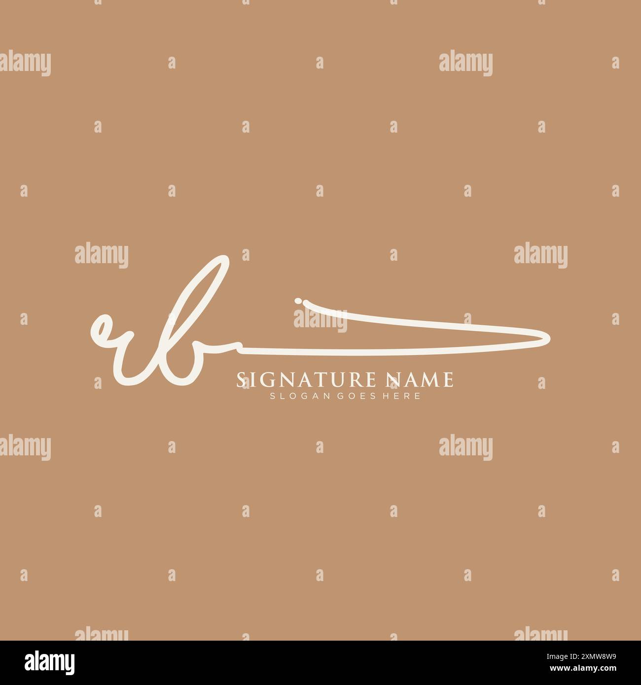 Rb signature Stock Vector Images - Alamy