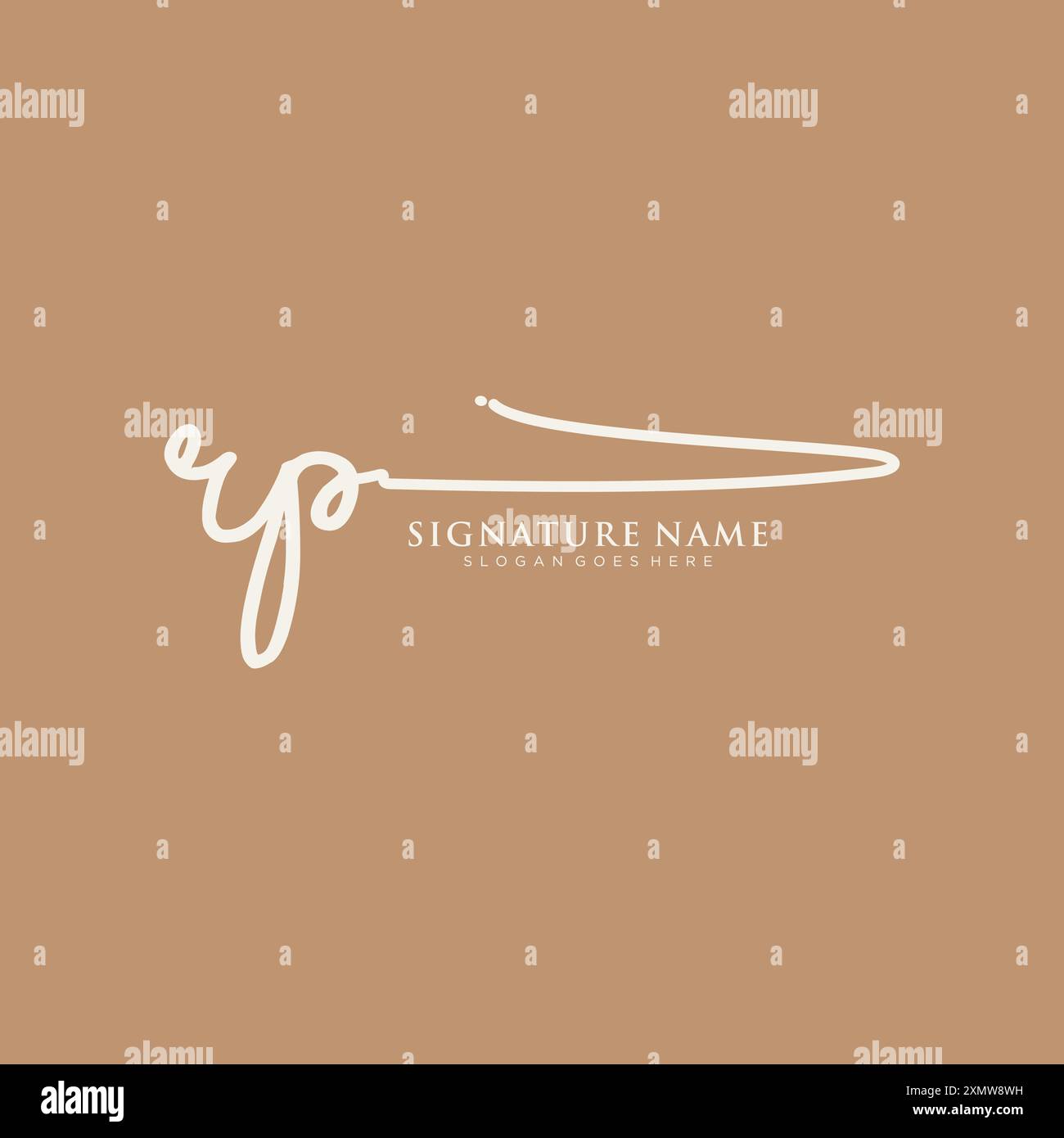 RP Signature Logo Template Stock Vector Image & Art - Alamy