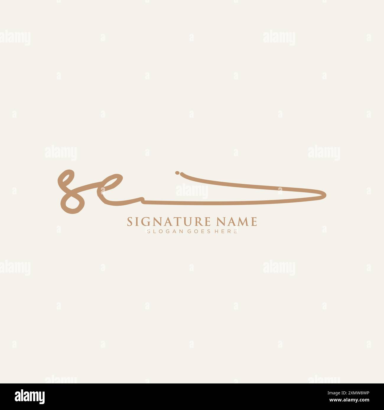 SE Signature Logo Template Stock Vector Image & Art - Alamy