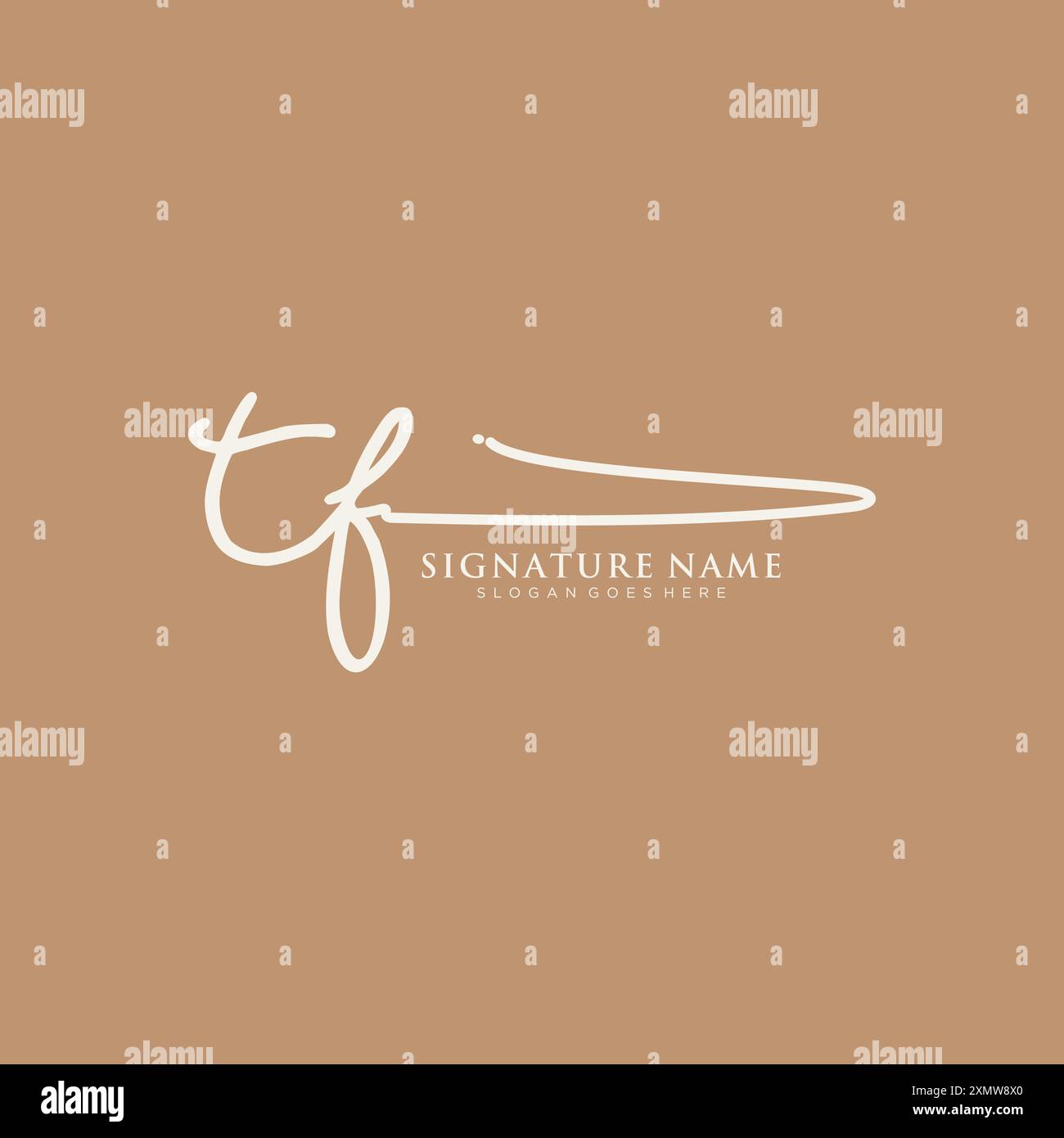 TF Signature Logo Template Stock Vector Image & Art - Alamy
