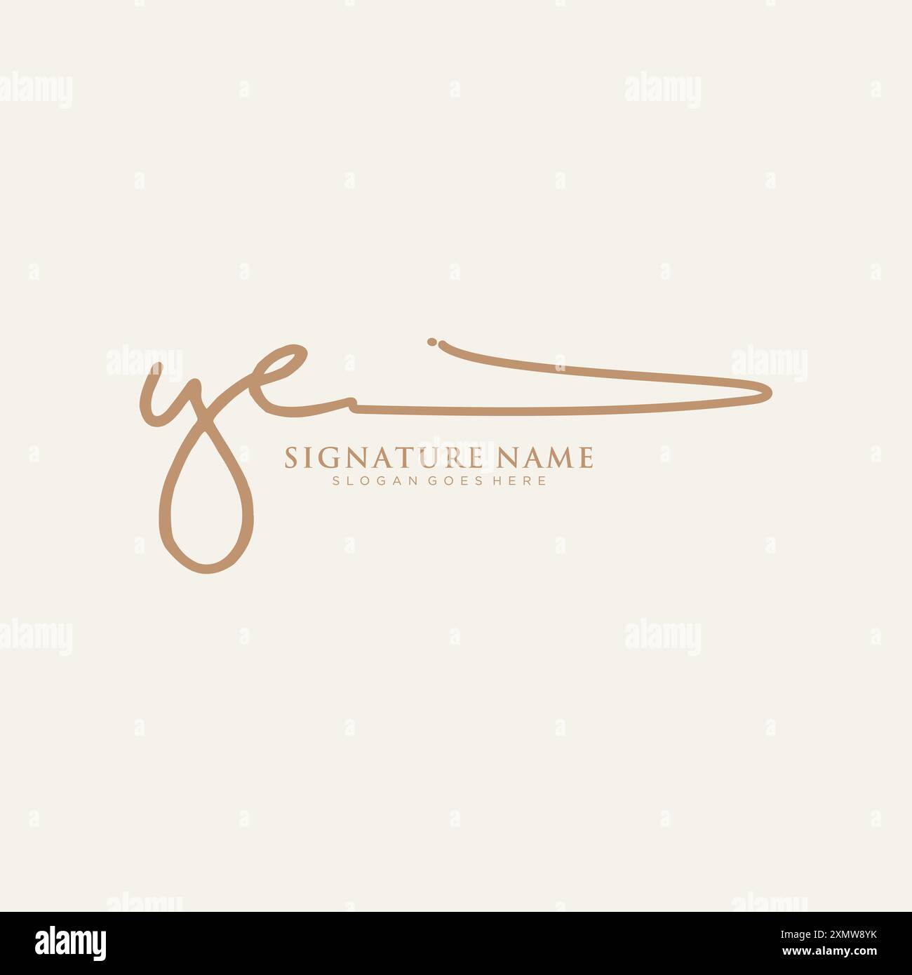 YE Signature Logo Template Stock Vector Image & Art - Alamy