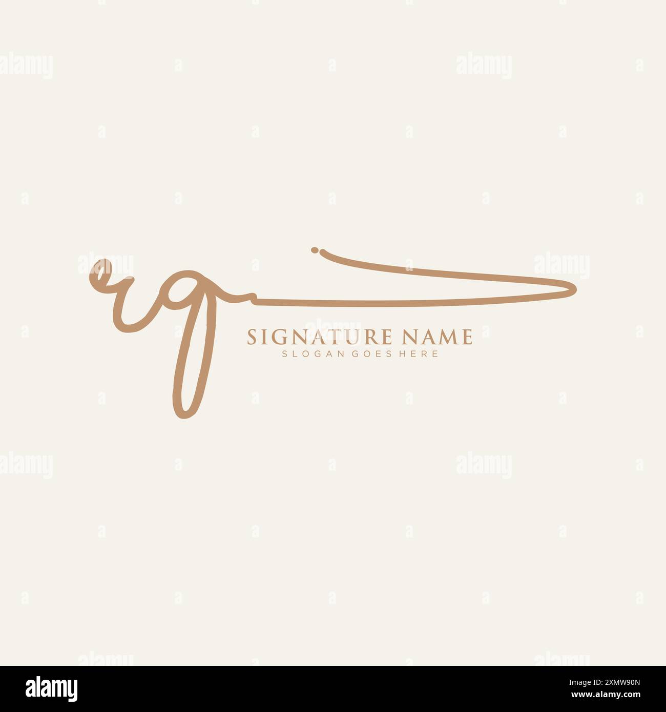 RQ Signature Logo Template Stock Vector Image & Art - Alamy