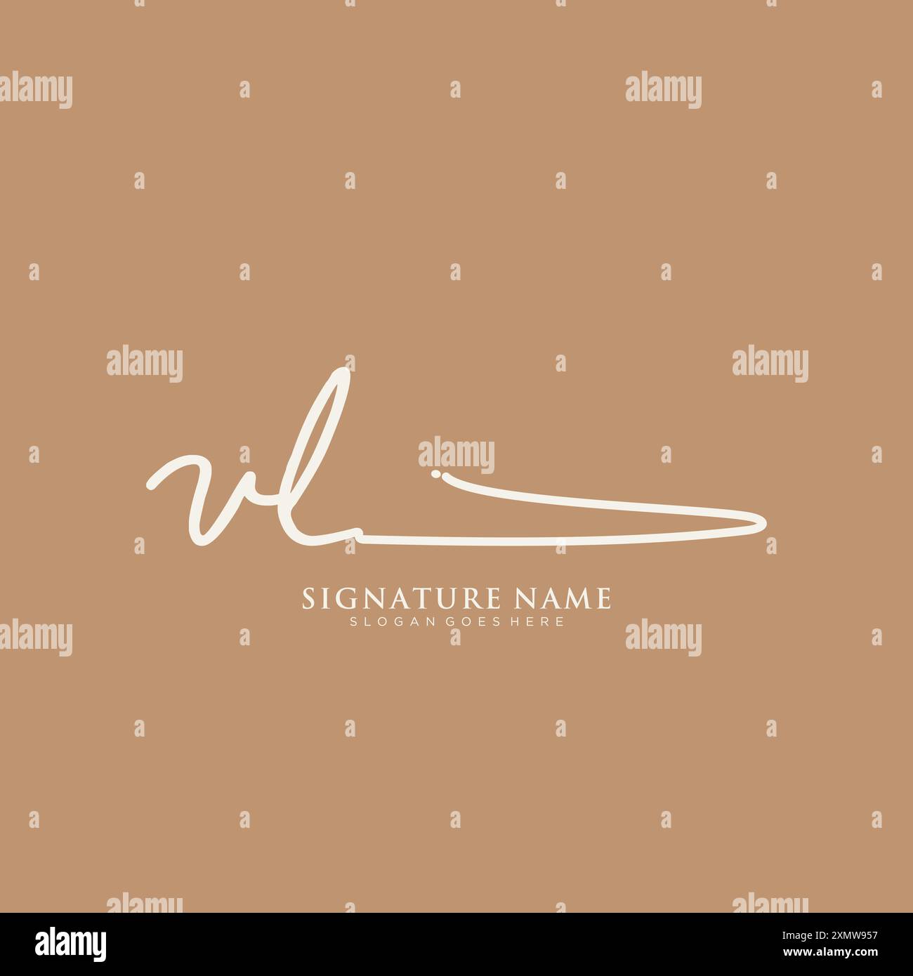 VL Signature Logo Template Stock Vector Image & Art - Alamy