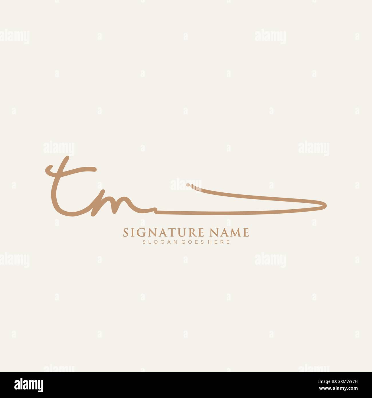 TM Signature Logo Template Stock Vector Image & Art - Alamy