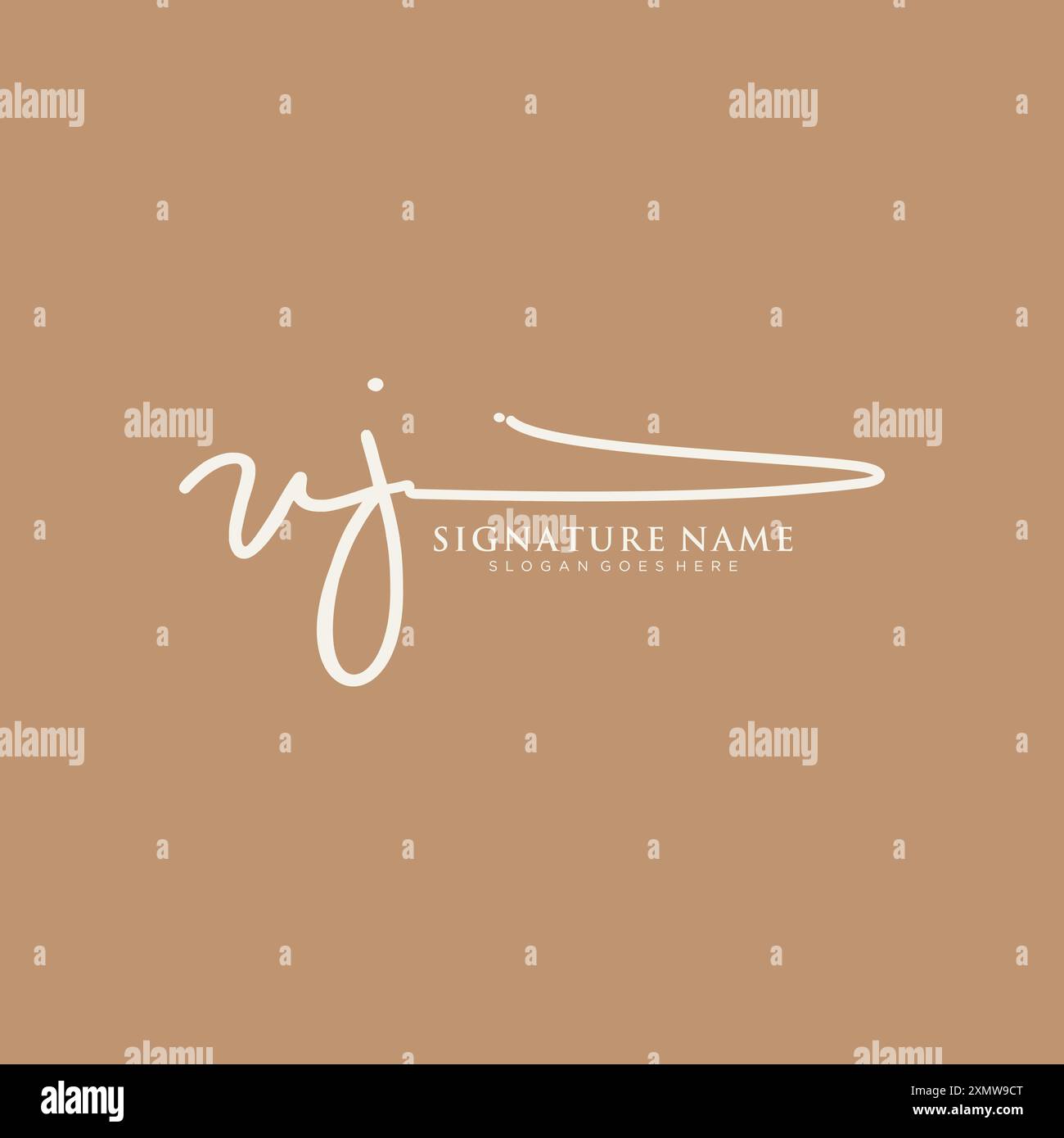 VJ Signature Logo Template Stock Vector Image & Art - Alamy