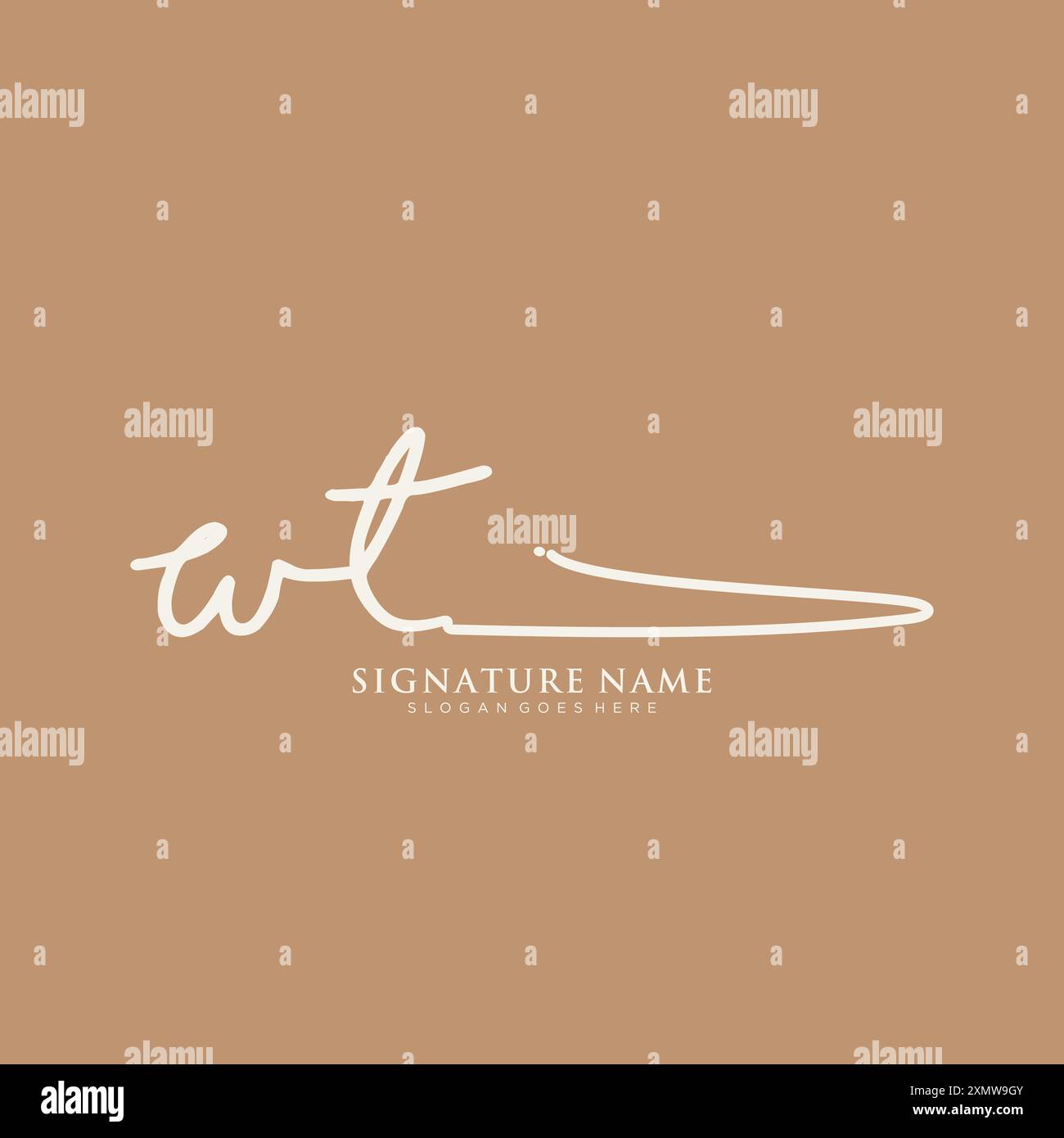 Wt modern logo Stock Vector Images - Alamy