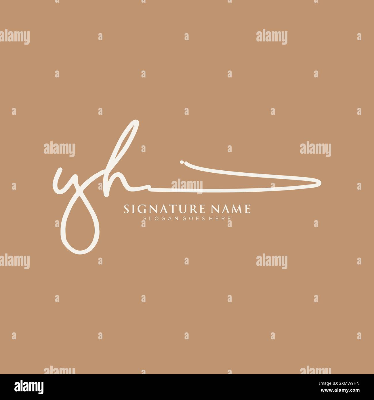 YH Signature Logo Template Stock Vector Image & Art - Alamy