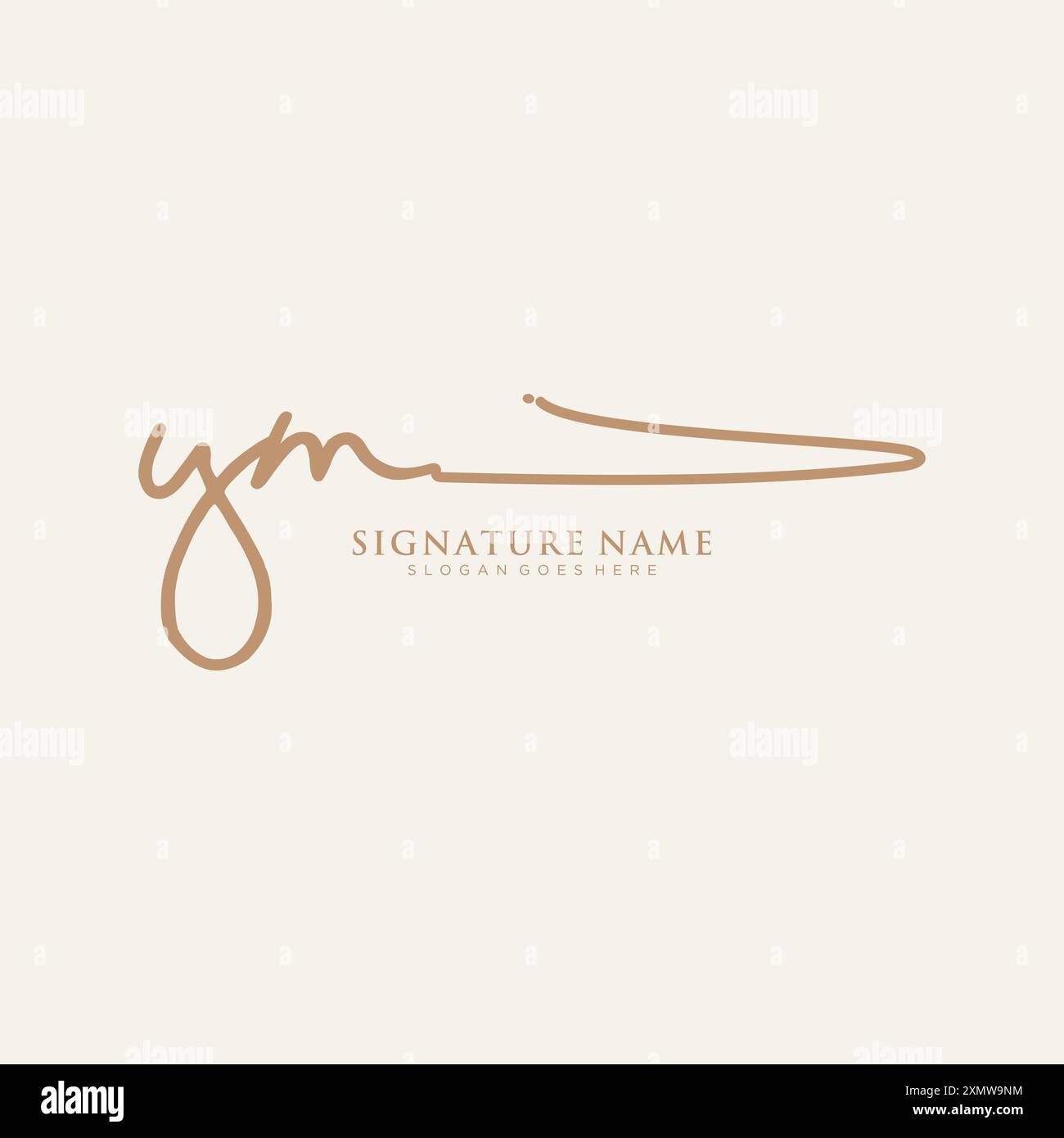 YM Signature Logo Template Stock Vector Image & Art - Alamy