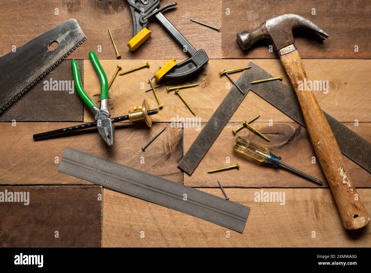 Carpenter tools wood on hi-res stock photography and images - Alamy