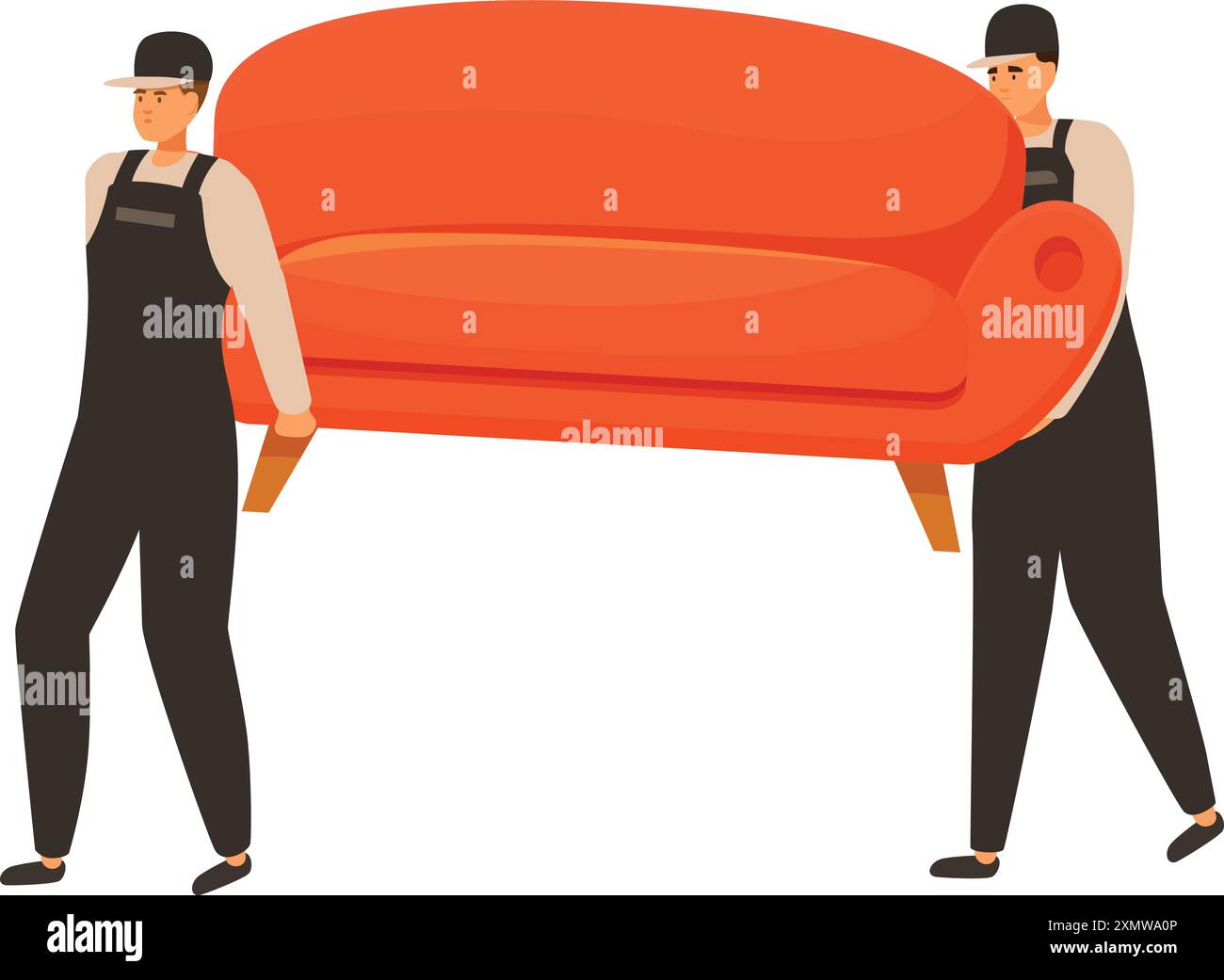 Two men lifting Stock Vector Images - Alamy