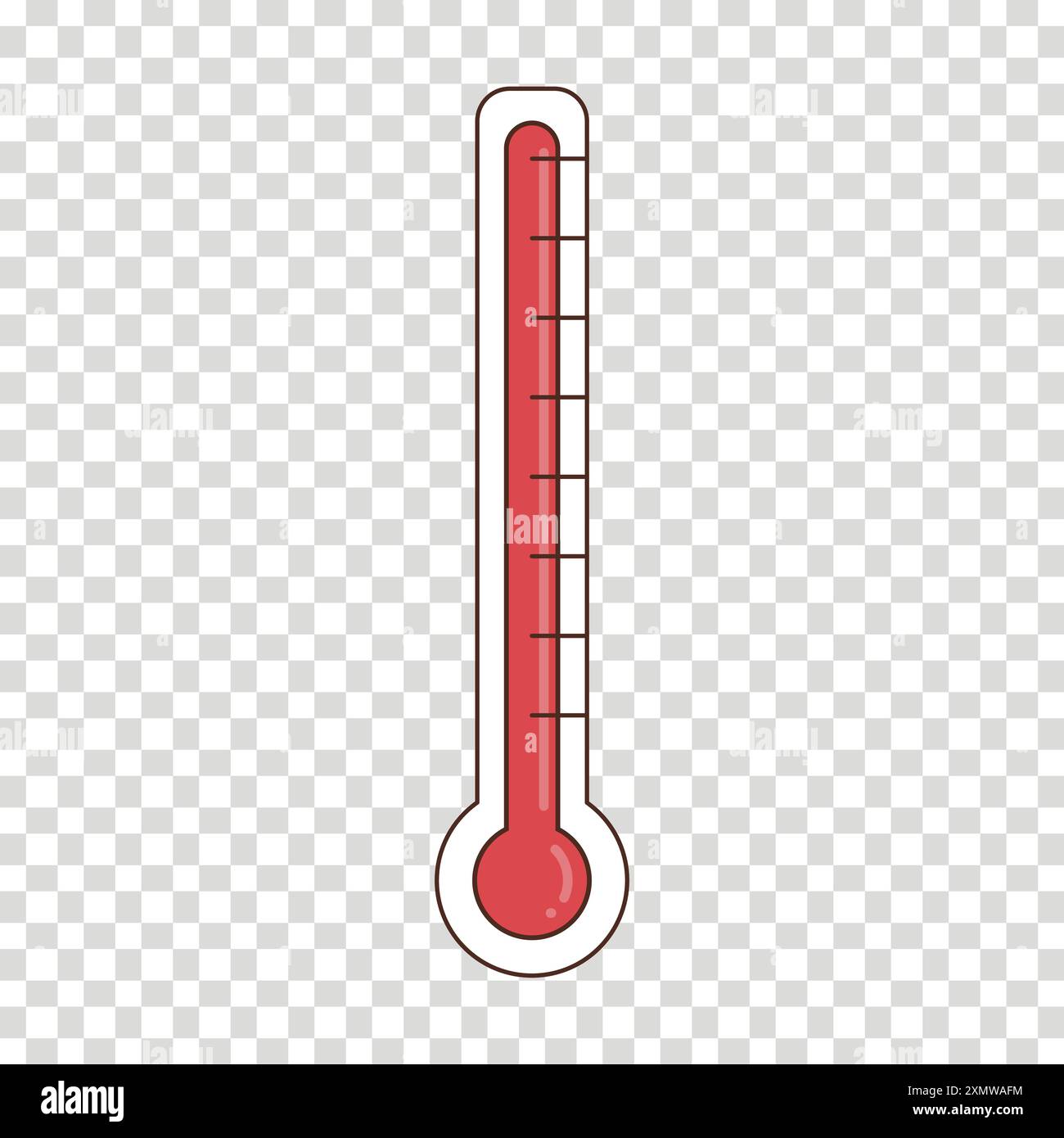 Clean and Simple Basic Thermometer Illustration Stock Vector Image ...