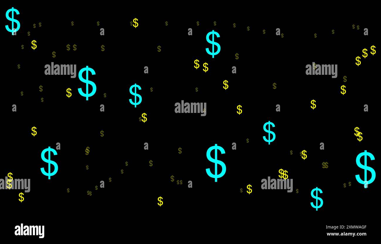 Dollar symbols of different sizes hi-res stock photography and images ...