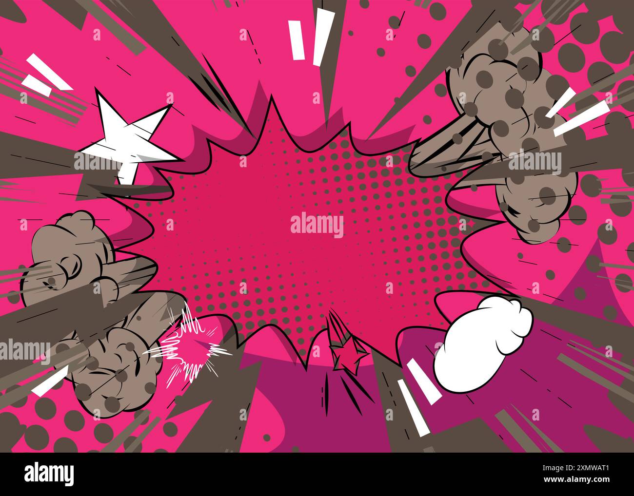 Purple and gray cartoon background, comic book abstract backdrop. Retro ...