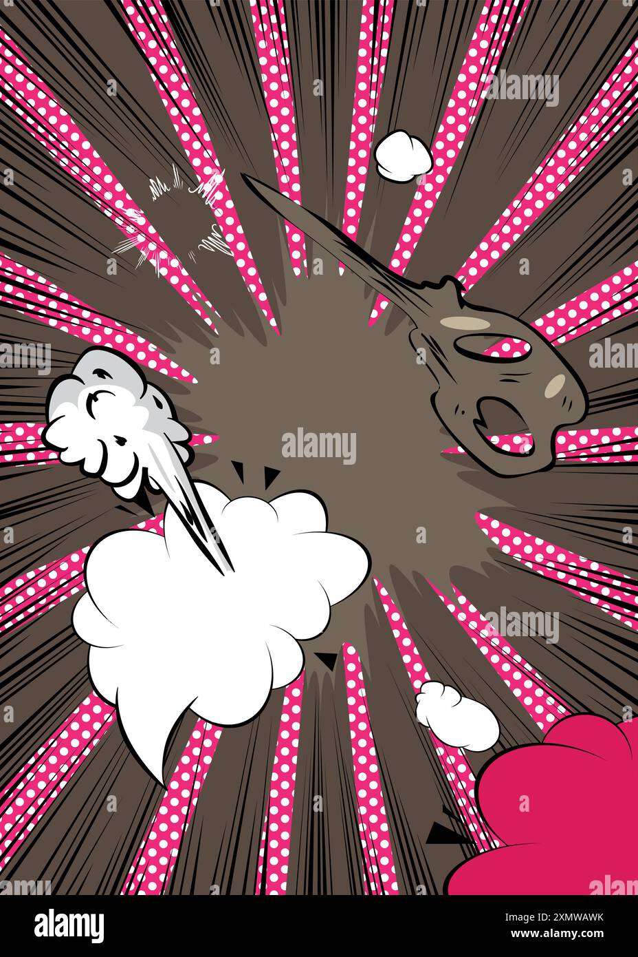 Purple and gray cartoon background, comic book abstract backdrop. Retro ...