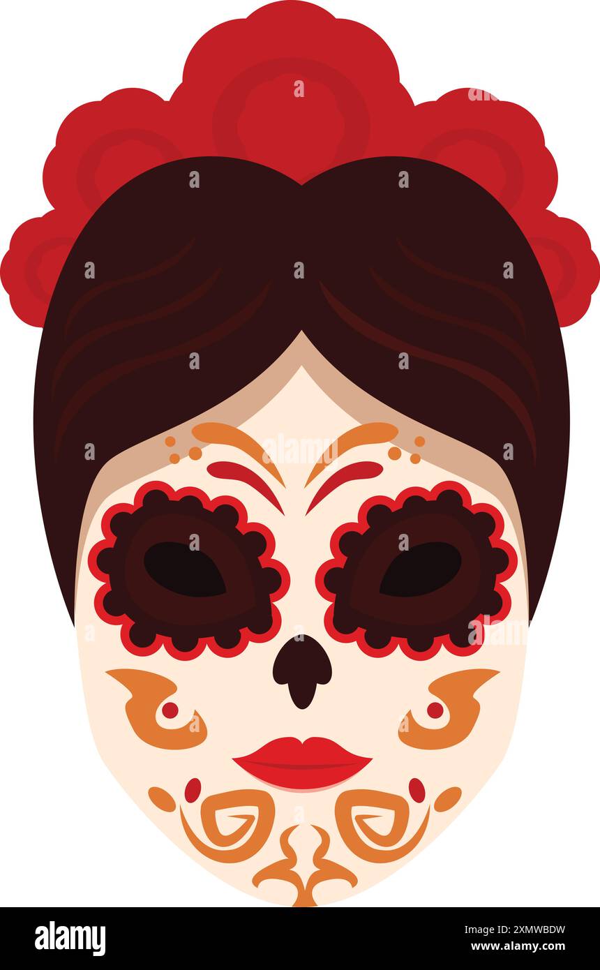 Beautiful hispanic woman celebrating Stock Vector Images - Alamy