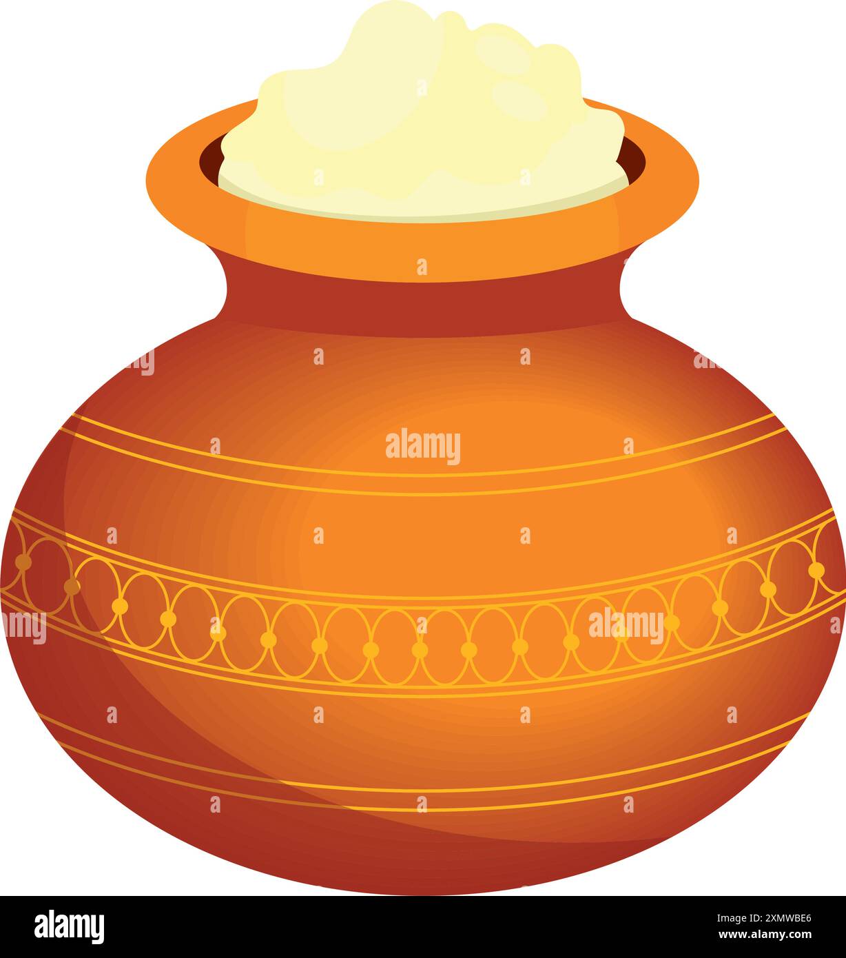 krishna janmashtami festival clay pot Stock Vector Image & Art - Alamy