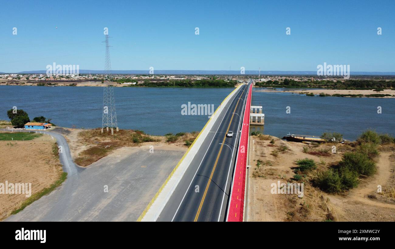 barra, bahia, brazil - october 1, 2023: aerial view of Ponte do Feijao ...