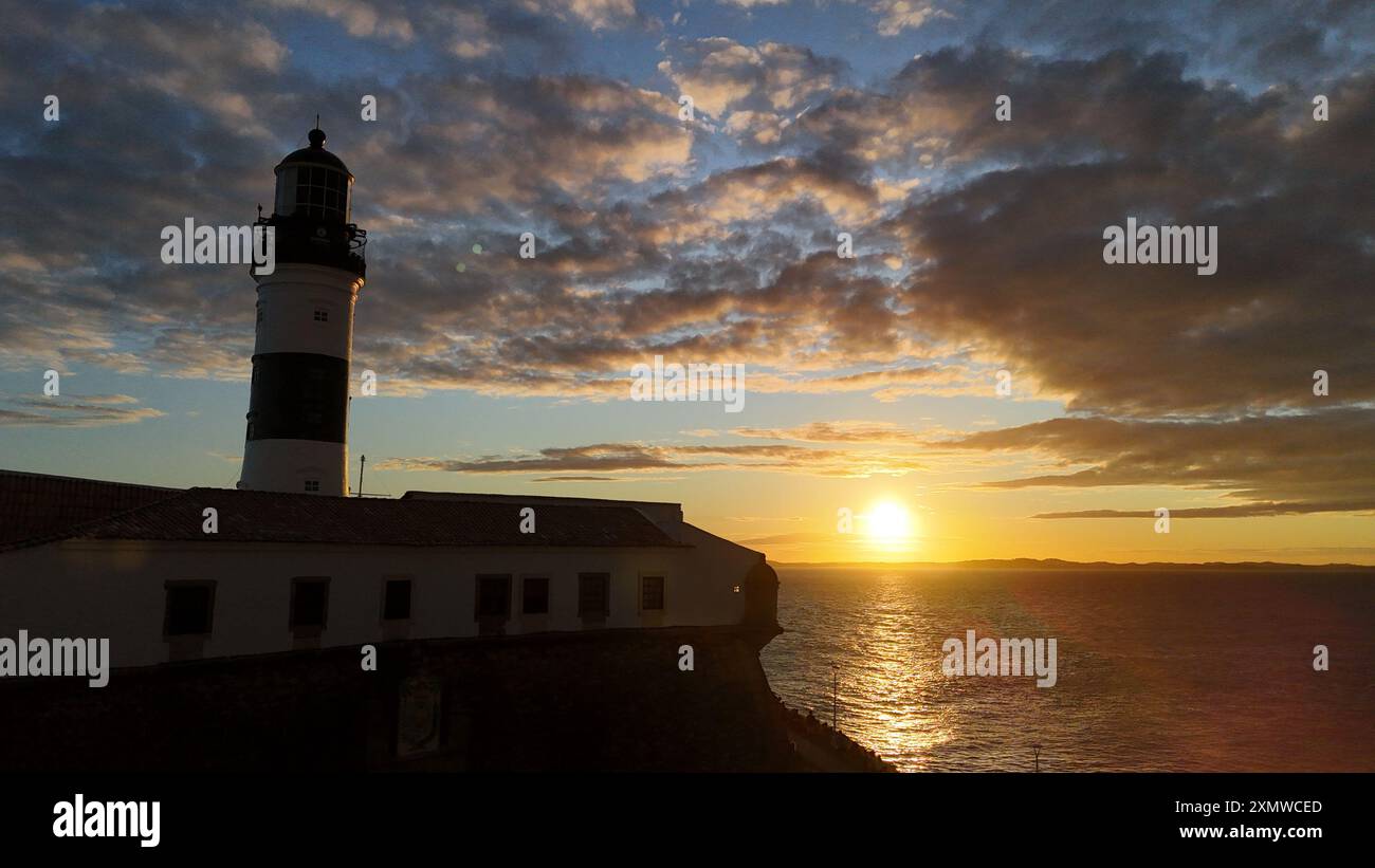 salvador, bahia, brazil - july 20, 2024: aerial view of the fort of ...