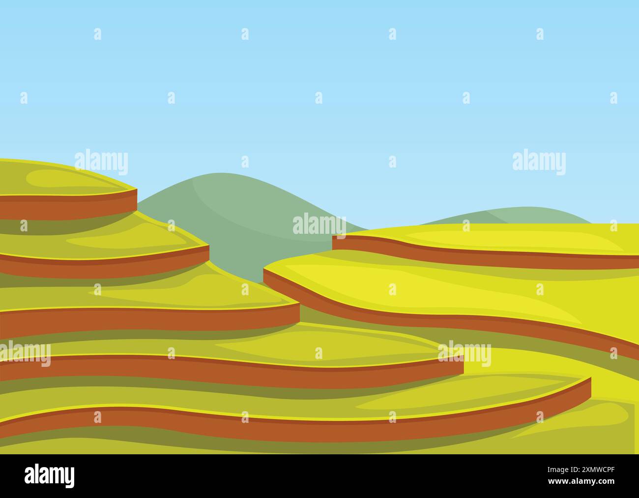 Rice farming in bali Stock Vector Images - Alamy