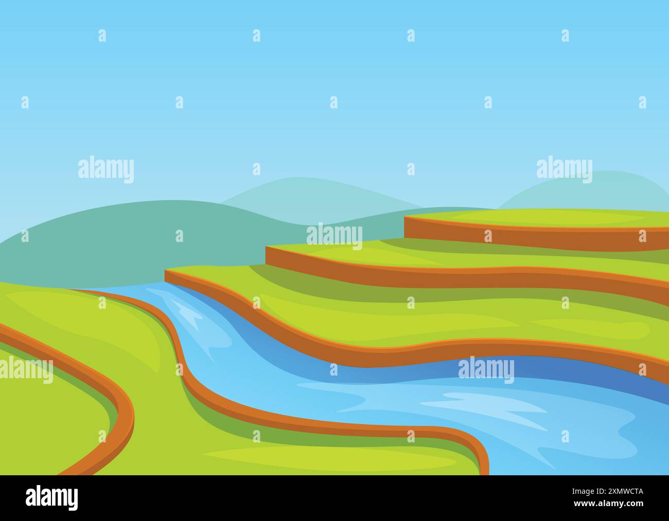 River terraces Cut Out Stock Images & Pictures - Alamy