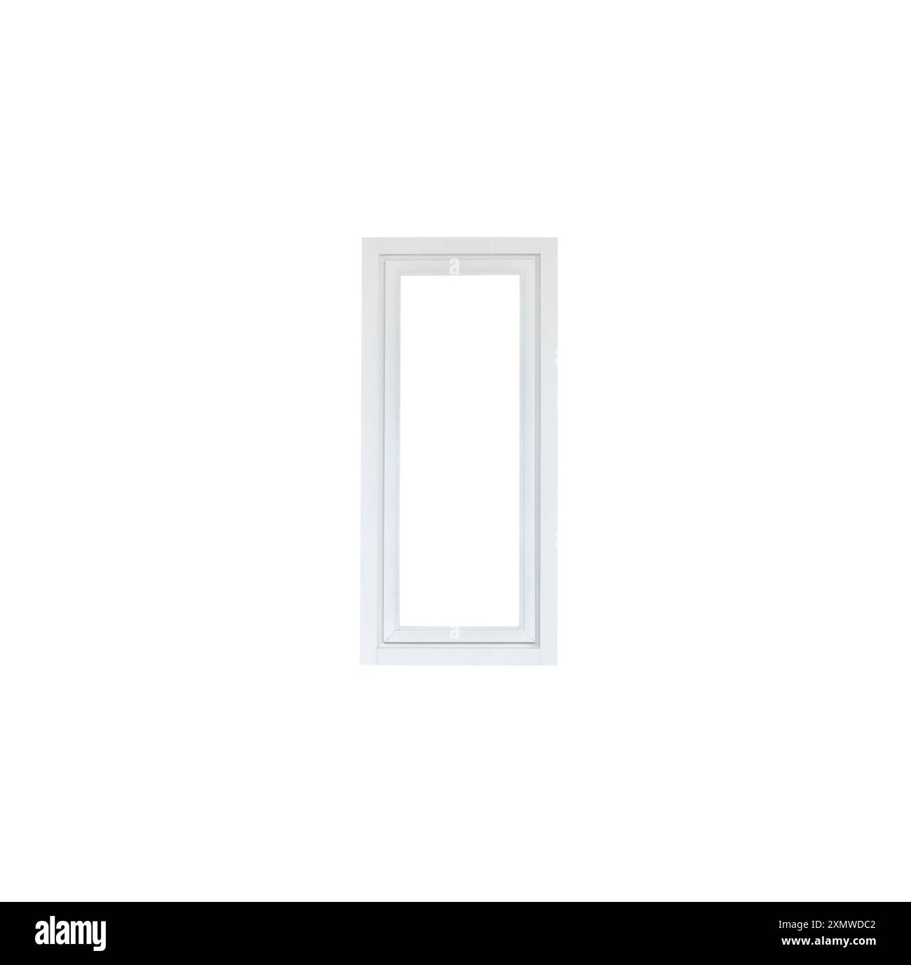 Modern house window frame isolated on white background Stock Photo - Alamy