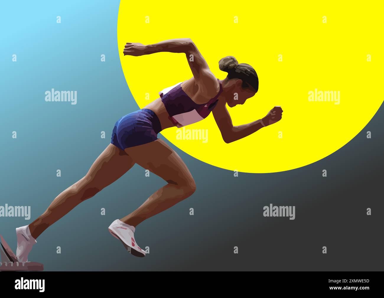 The running people. Vector 3d illustration Stock Vector Image & Art - Alamy