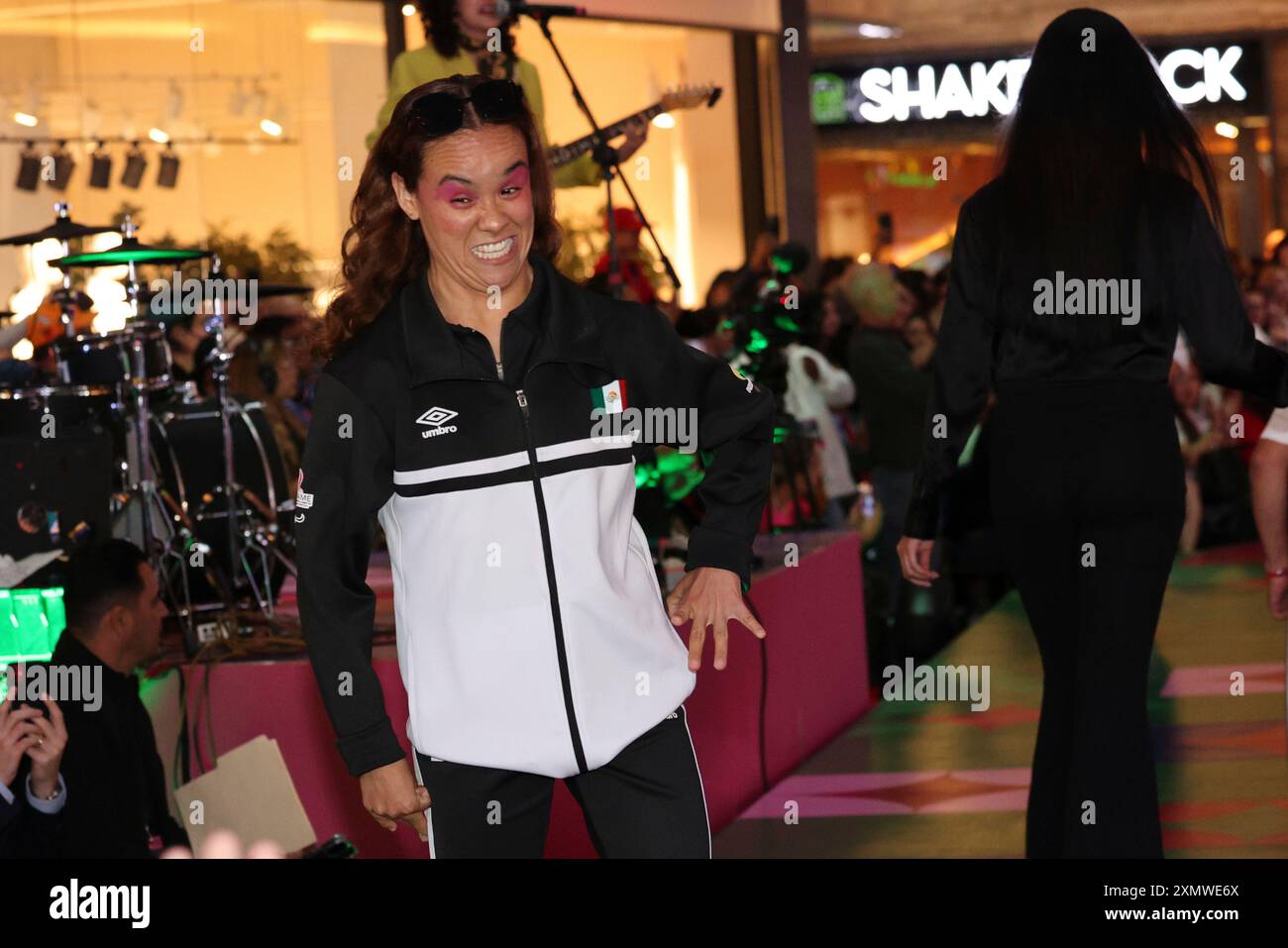 Mexico City, Mexico. 28th July, 2024. A Paralympic athlete walks on the ...