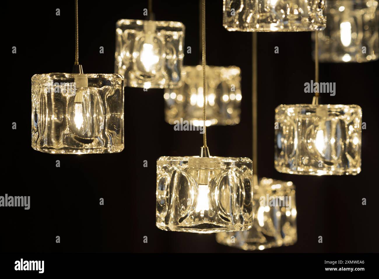 Closeup view of contemporary light fixture Stock Photo - Alamy