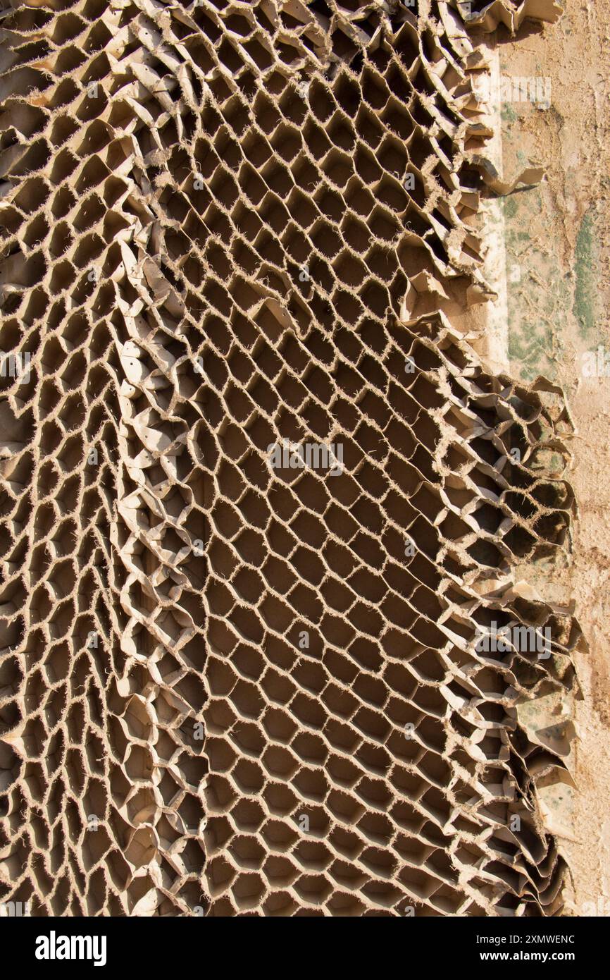 Corrugated cardboard edges texture as an Industrial background Stock ...