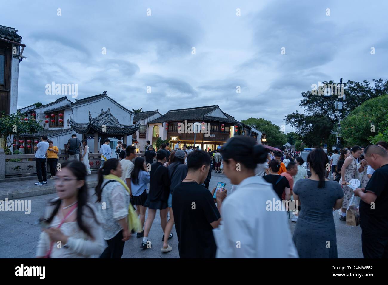 suzhou, China - June 10, 2024 : A bustling street scene in Suzhou ...