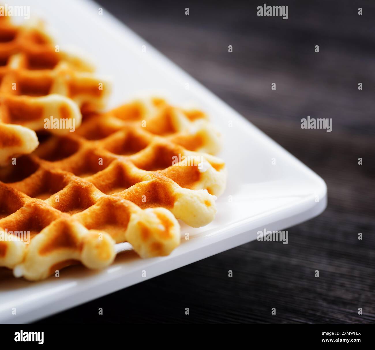 Square waffles hi-res stock photography and images - Alamy