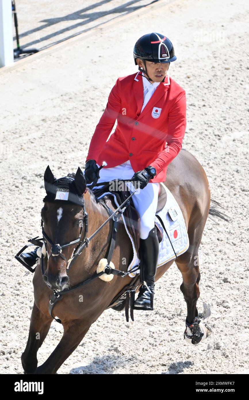TOMOKO Kazuma (JPN), Equestrian Jumping Team at Chateau de Versaille ...
