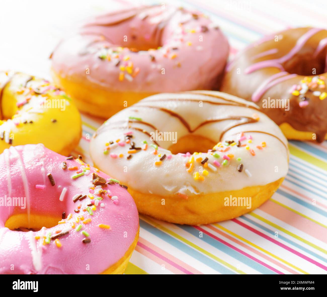 Striped doughnut hi-res stock photography and images - Alamy