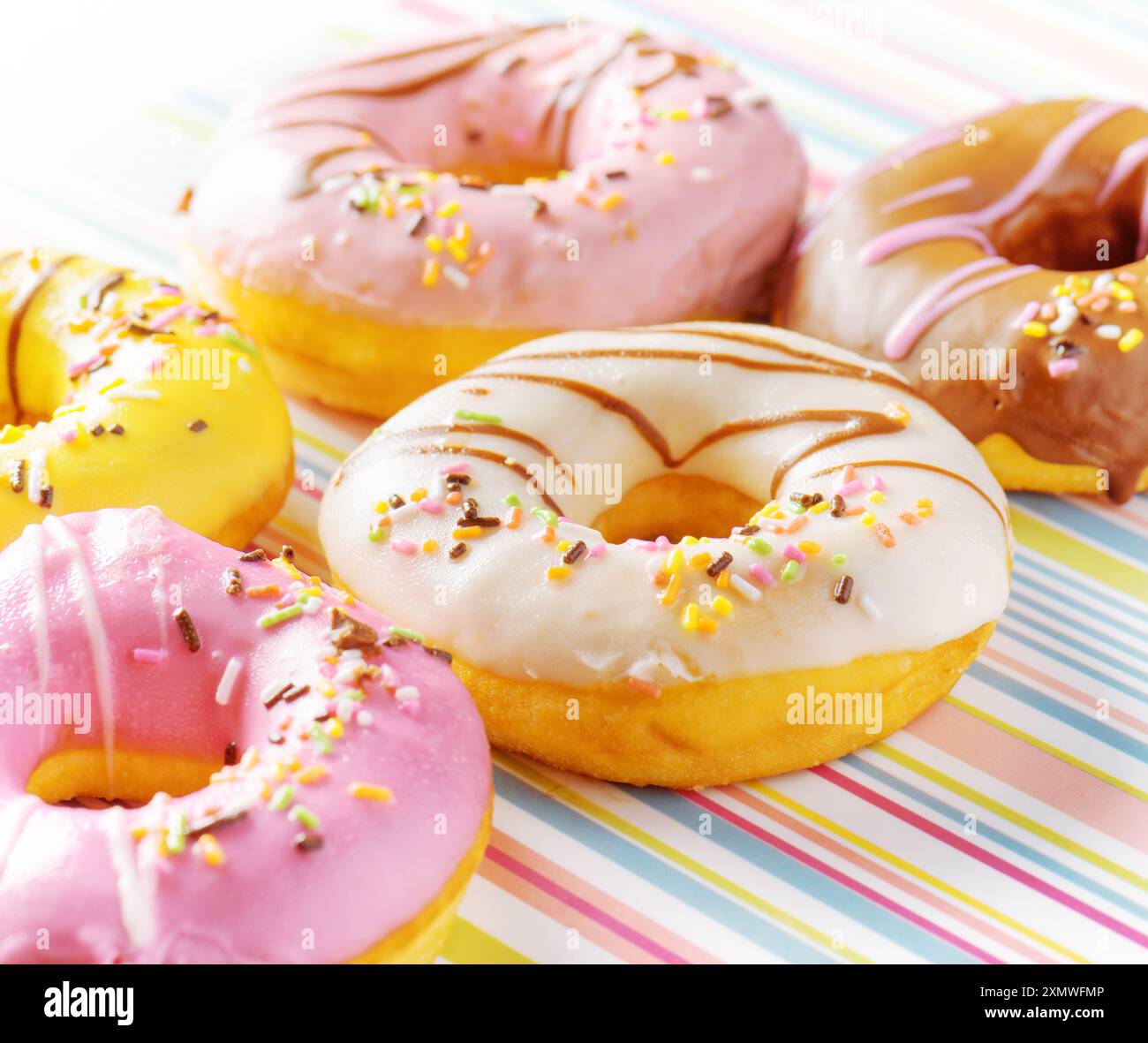 Glazed doughnut colorful sprinkles hi-res stock photography and images ...
