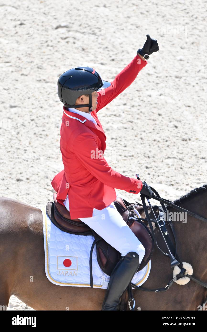 TOMOKO Kazuma (JPN), Equestrian Jumping Team at Chateau de Versaille ...