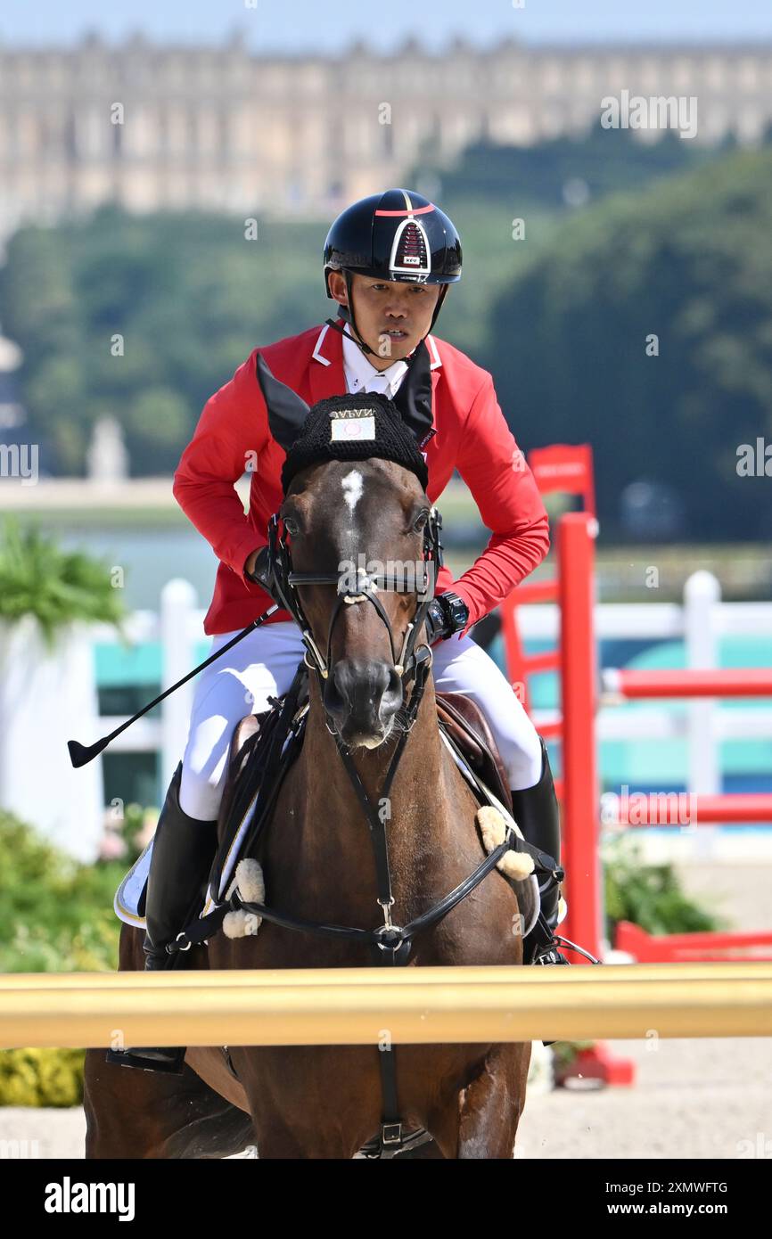 TOMOTO Kazuma (JPN), Equestrian Jumping at Chateau de Versaille, during ...